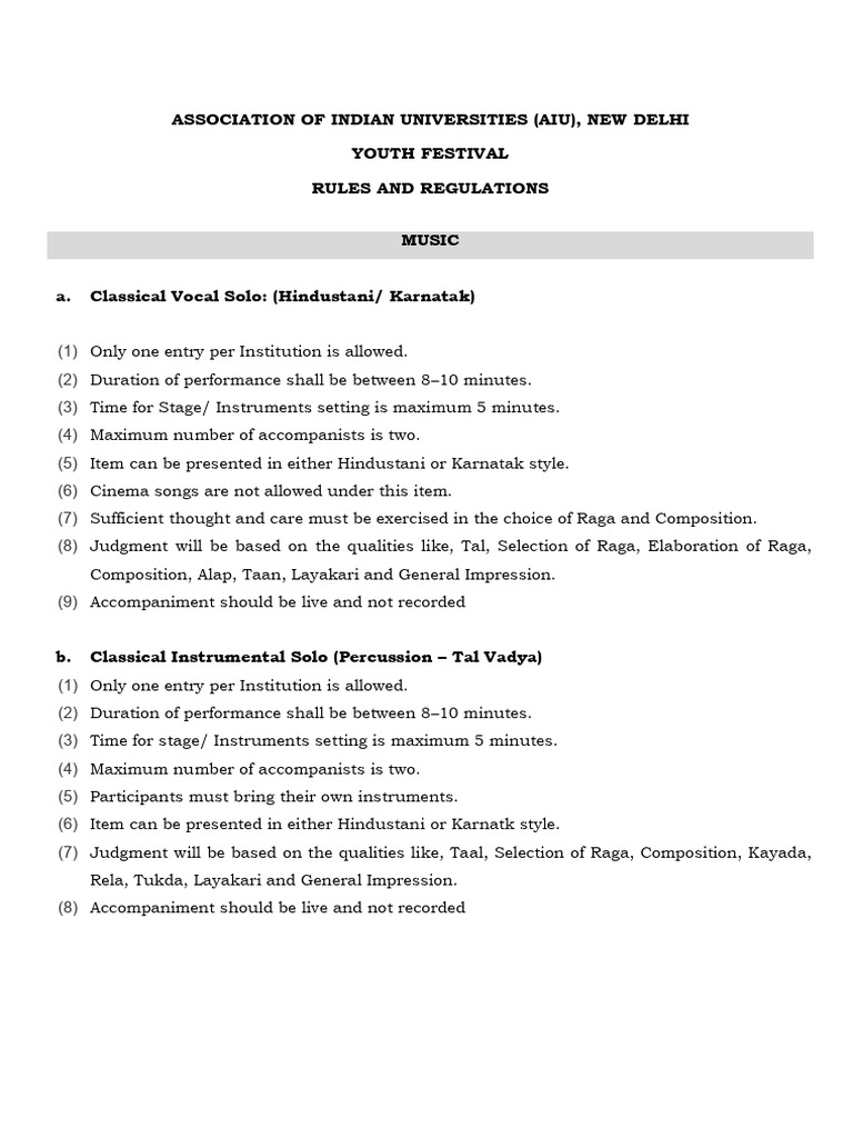 Rules - Regulations - General Guidelines 2024 | PDF