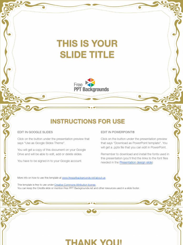 Certificate Frame Presentation Template | PDF
