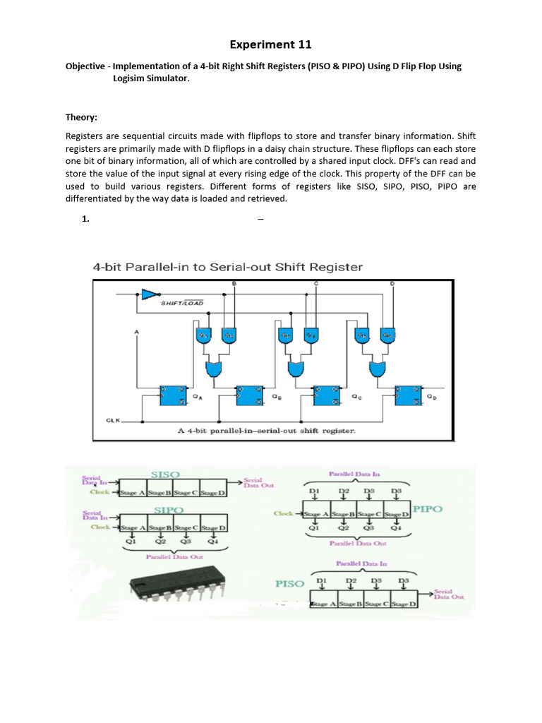 Exp 11 PISO and PIPO | PDF