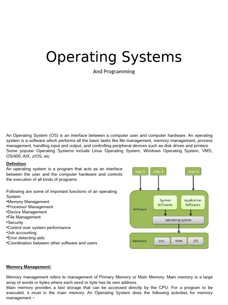 1607089821 Lec 5 Os and Programming | PDF | Operating System | Process (Computing)