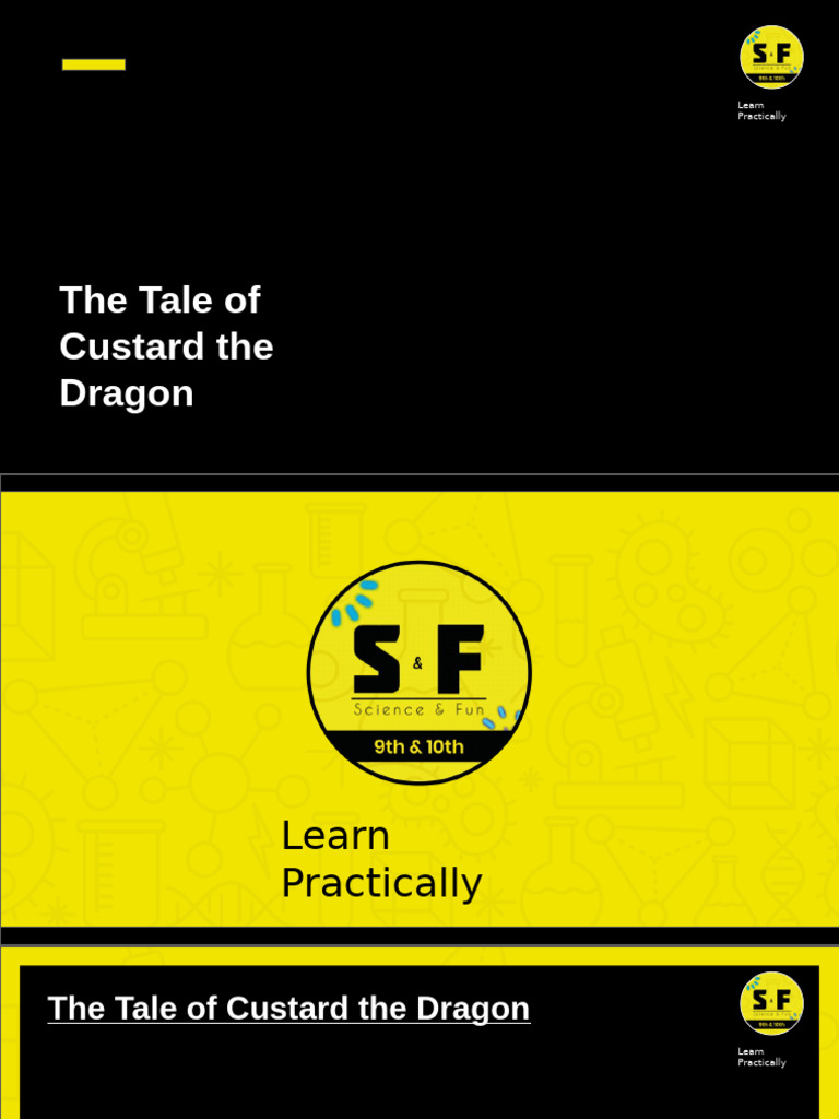 Custard the Cowardly Dragon Poem | PDF