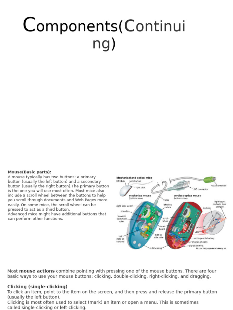 Lec 3 Components | PDF | Software | Printer (Computing)
