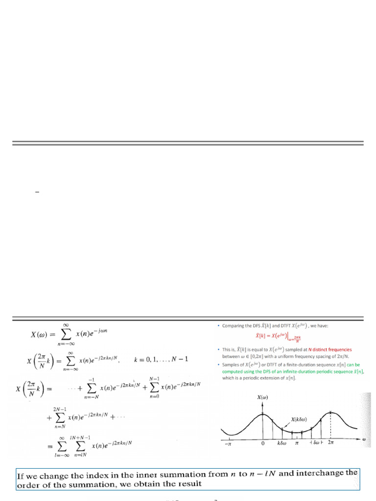 DFT notes (1) | PDF | Discrete Fourier Transform | Signal Processing