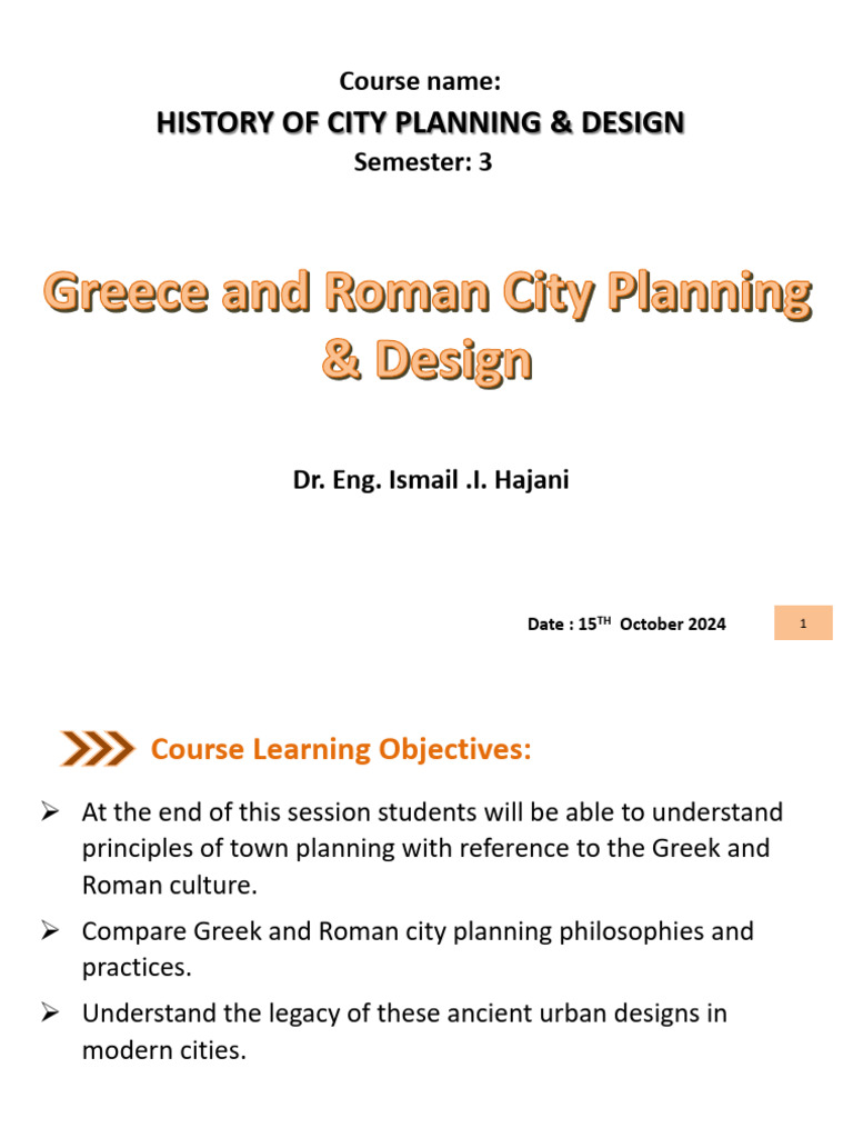 Greek and Roman City Planning Insights | PDF | Roman Empire | Ancient ...