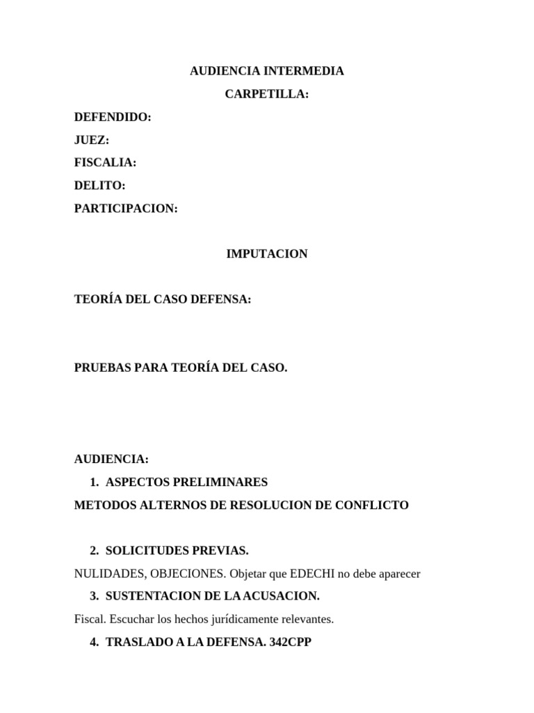 Matriz Audiencia Intermedia | PDF