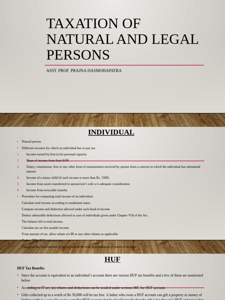 Taxation of Natural and Legal Persons | PDF | Taxes | Capital Gains Tax