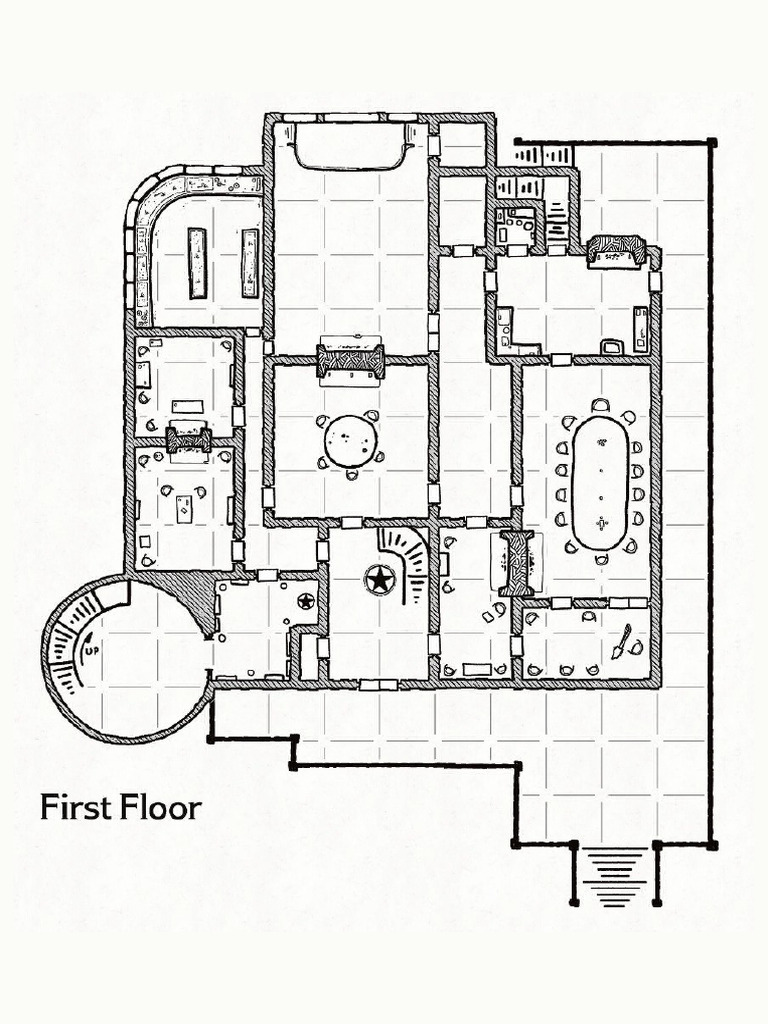 Player Map Haunted House DnD | PDF
