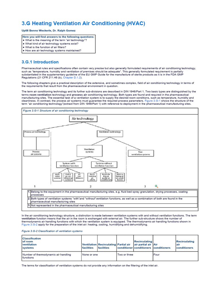 Pharmaceutical Ventilation Systems Overview | PDF | Filtration ...