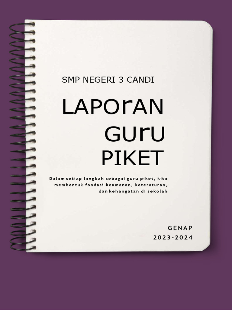 Laporan Guru Piket P. Azis | PDF