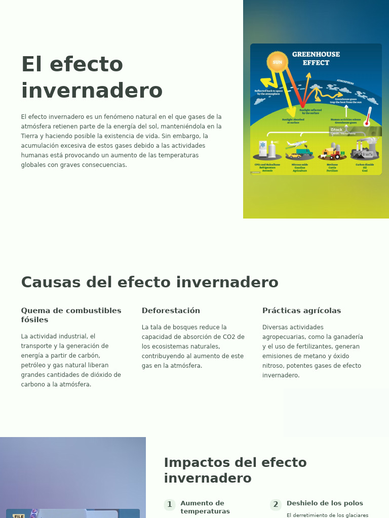 Copia de El Efecto Invernadero | PDF | Gases de efecto invernadero ...