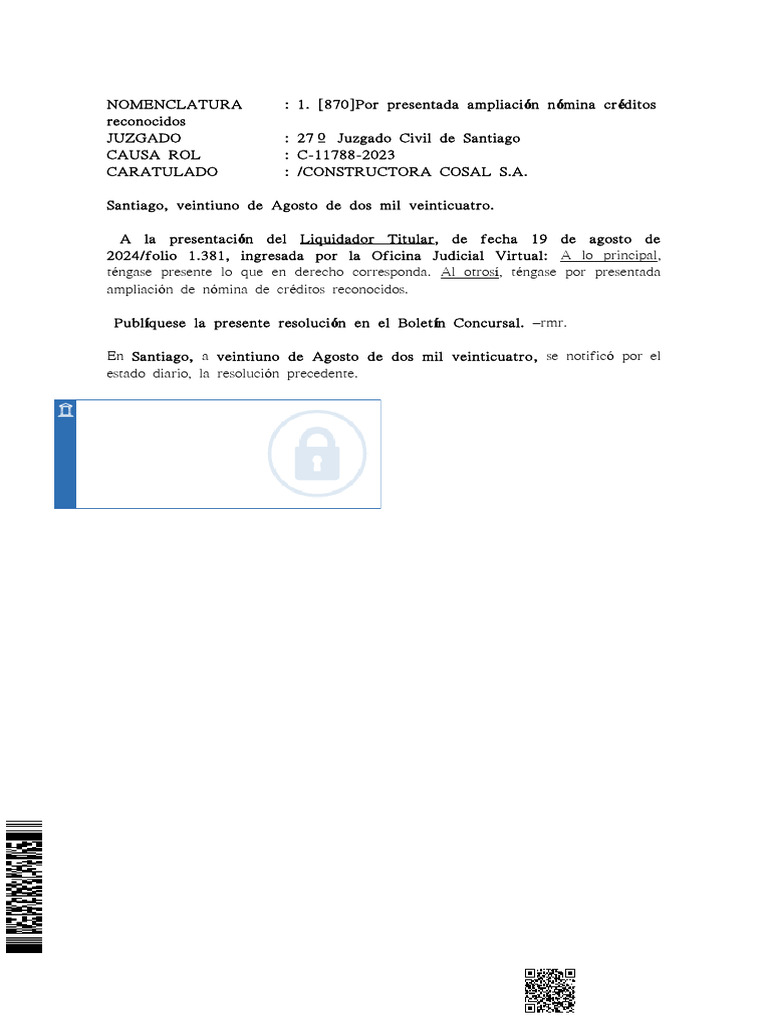 Cosal - Ancr Créditos 17-07 y Mario Loaiza | PDF | Esfera pública ...