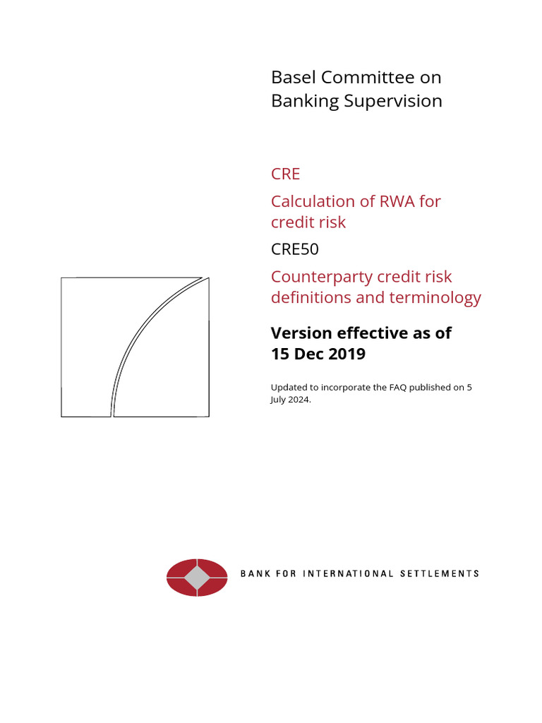 Counterparty Credit Risk Definitions | PDF | Margin (Finance ...