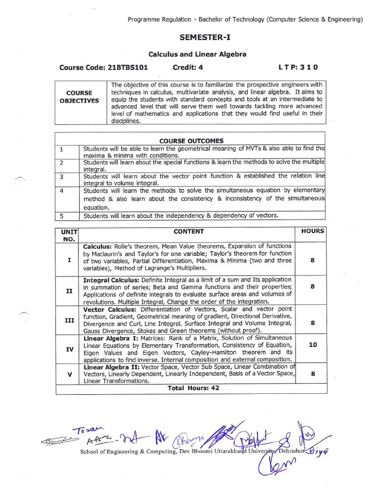 Syllabus B.tech (CSE) 2023 | PDF