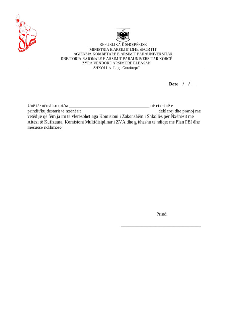 Deklarate e Prindit Te NX Me A | PDF