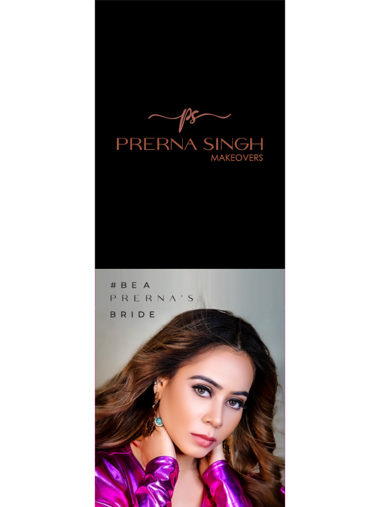 New Rate List Prerna Singh Makeovers 2021 | PDF