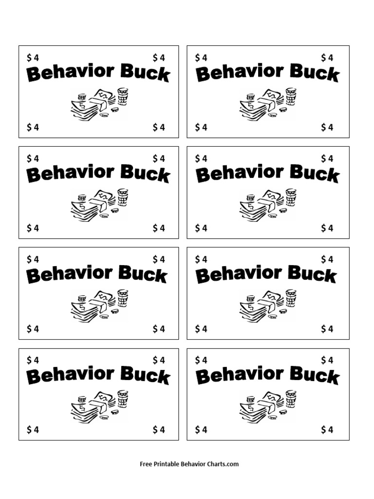 Behavior Buck Money Four | PDF