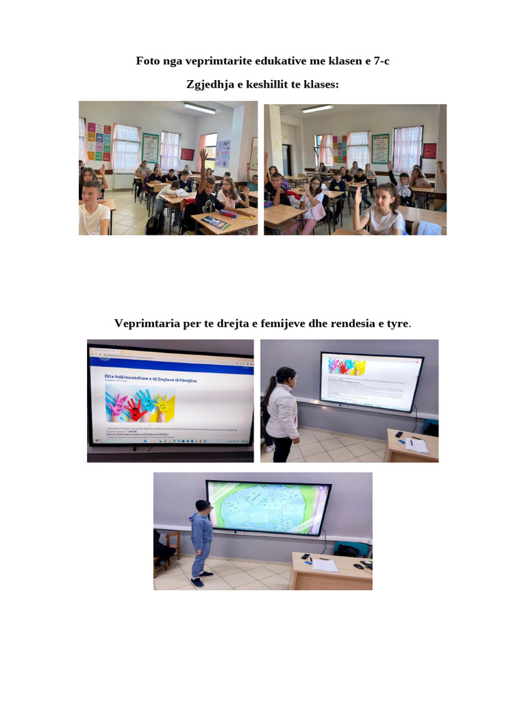Foto Te Tveprimtarive Edukative Klasa e 7-c | PDF