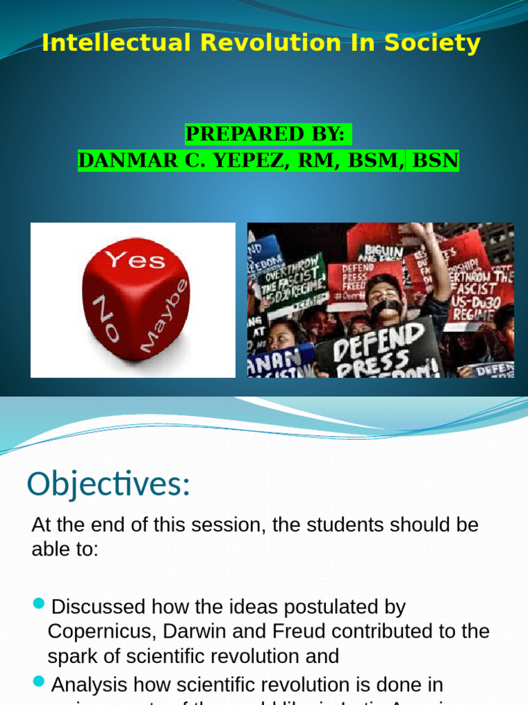 Lesson 2a. Intellectual Revolution and Society STS 1 | PDF ...