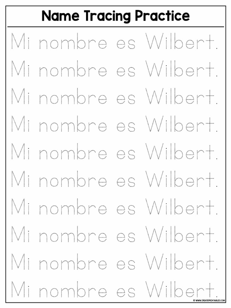 Name - Tracing - Practice 6330 6C77 7D1E | PDF