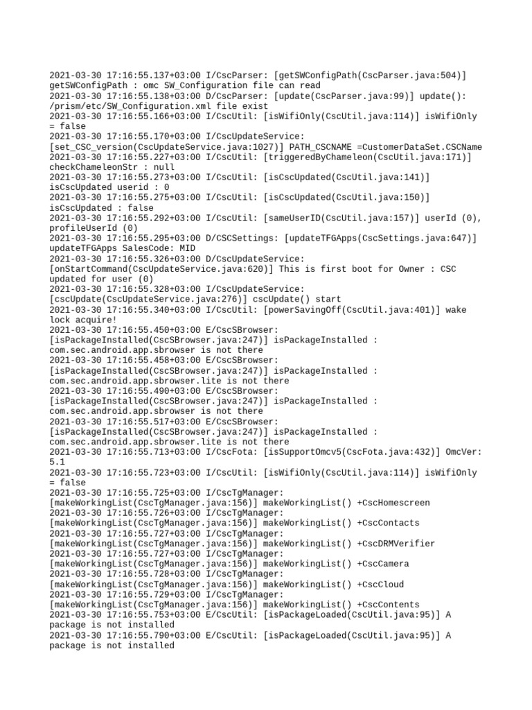 Csc Update Log | PDF | Computer Science | Software