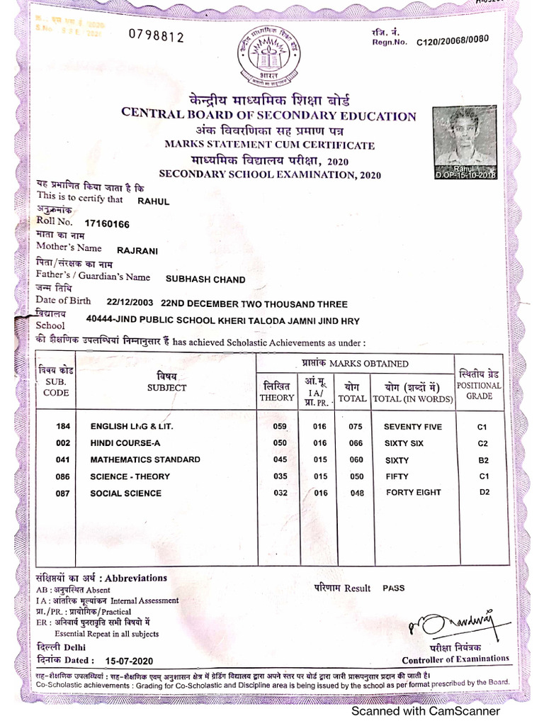 Rahul 10th PDF | PDF