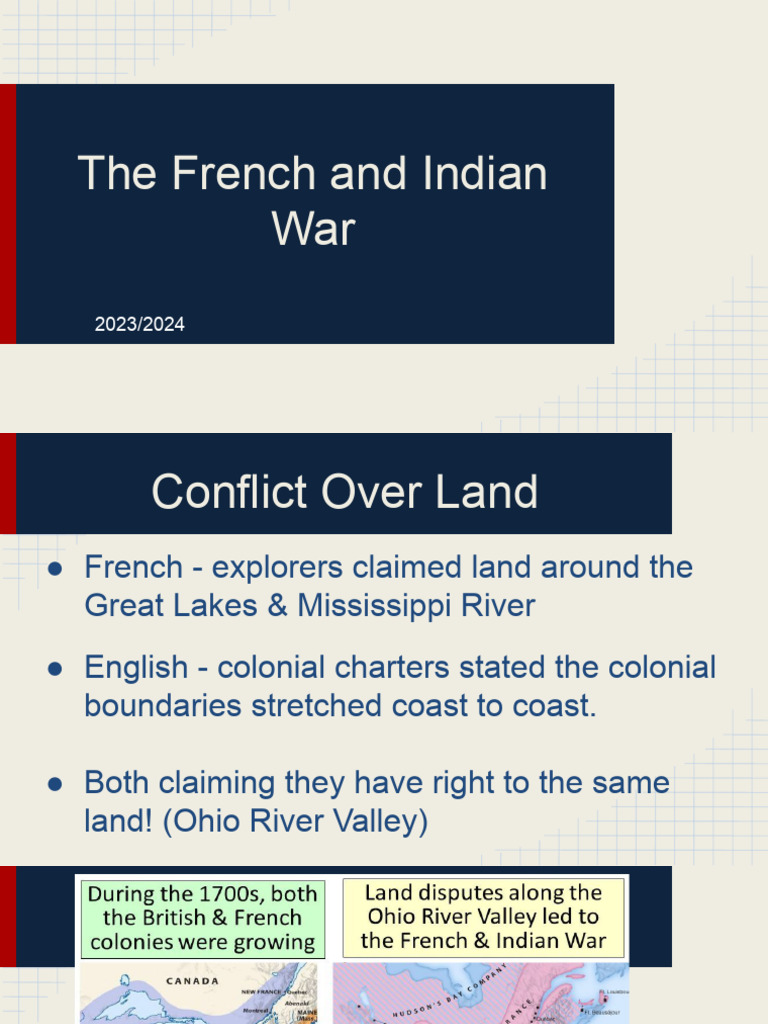 French & Indian Summary Notes Presentation 23_24 | PDF | French And ...