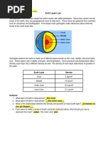 Scale Model of Earth's Layers | PDF | Tectonics | Geophysics