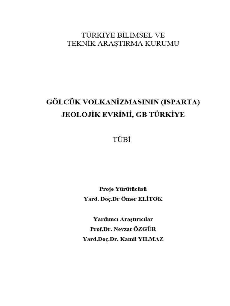 Türki̇ye Bi̇li̇msel Ve Tekni̇k Araştirma Kurumu the Scientific and ...