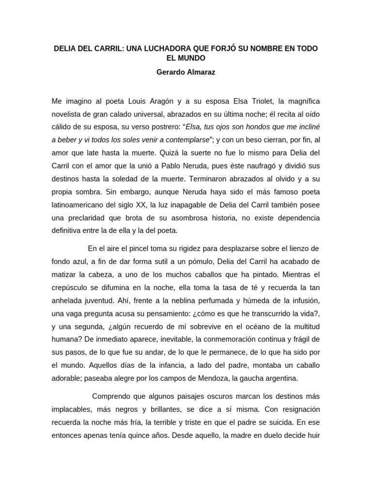 DELIA DEL CARRIL (Corregido) . | PDF | Comunismo | Socialismo