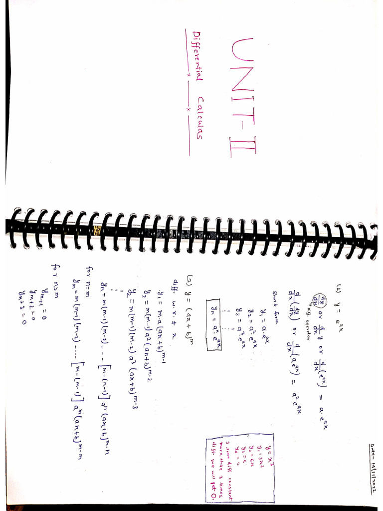 Maths UNIT 2 Notes | PDF