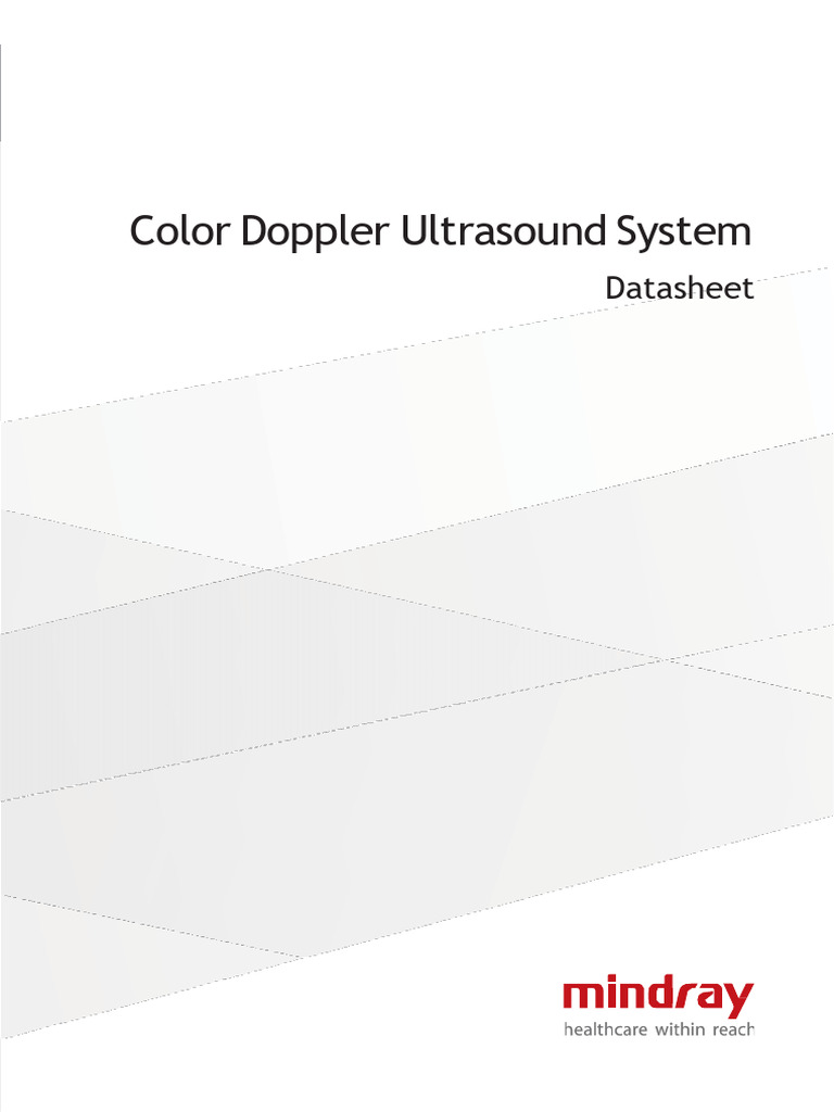 MX7 Color Doppler Ultrasound Specs | PDF | Medical Ultrasound