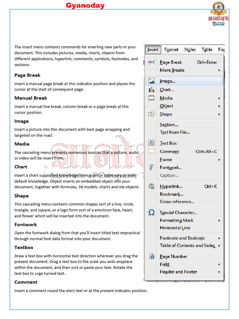 LibreOffice Writer Day-4 & Day-5 | PDF | Hyperlink | Note (Typography)