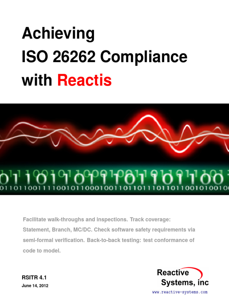 Achieving ISO 26262 Compliance With Reactis | PDF | Unit Testing ...