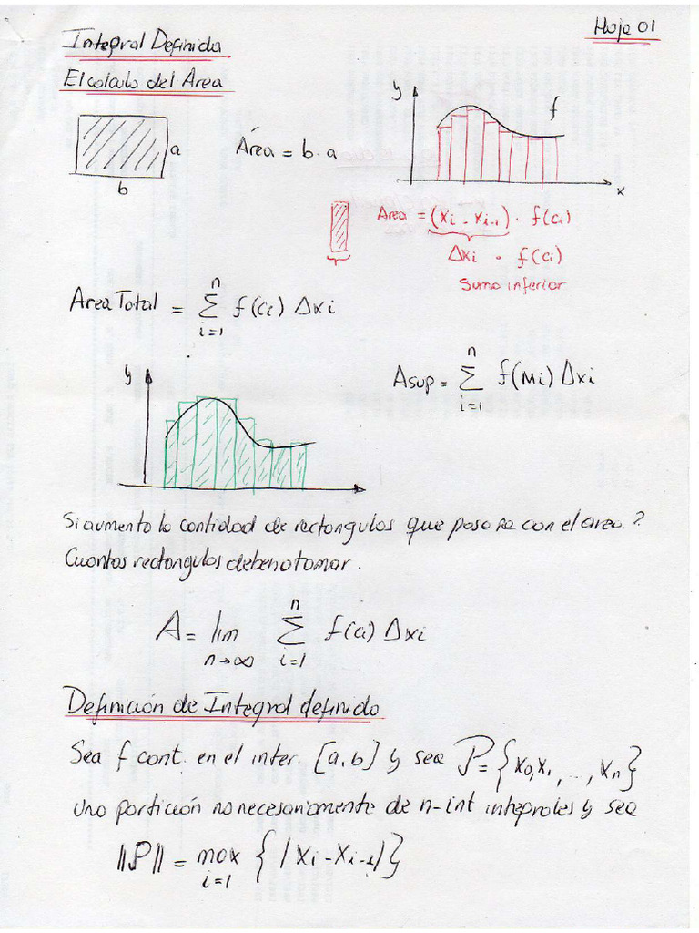 01.teoria Integral Definida - Extra - 2024 | PDF