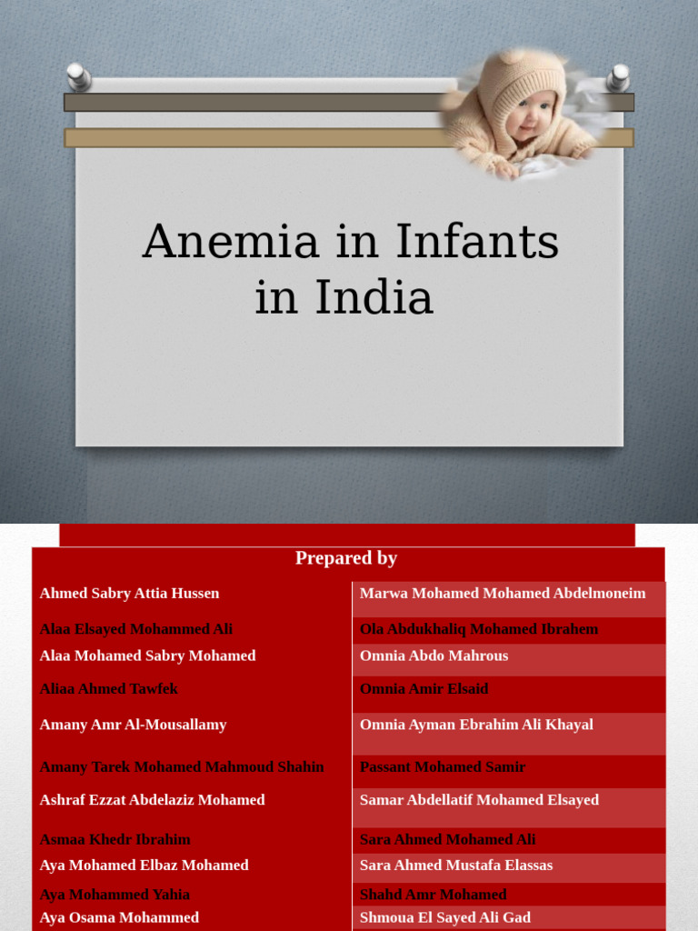 Anemia in Infants-2 | PDF | Anemia | Medical Specialties