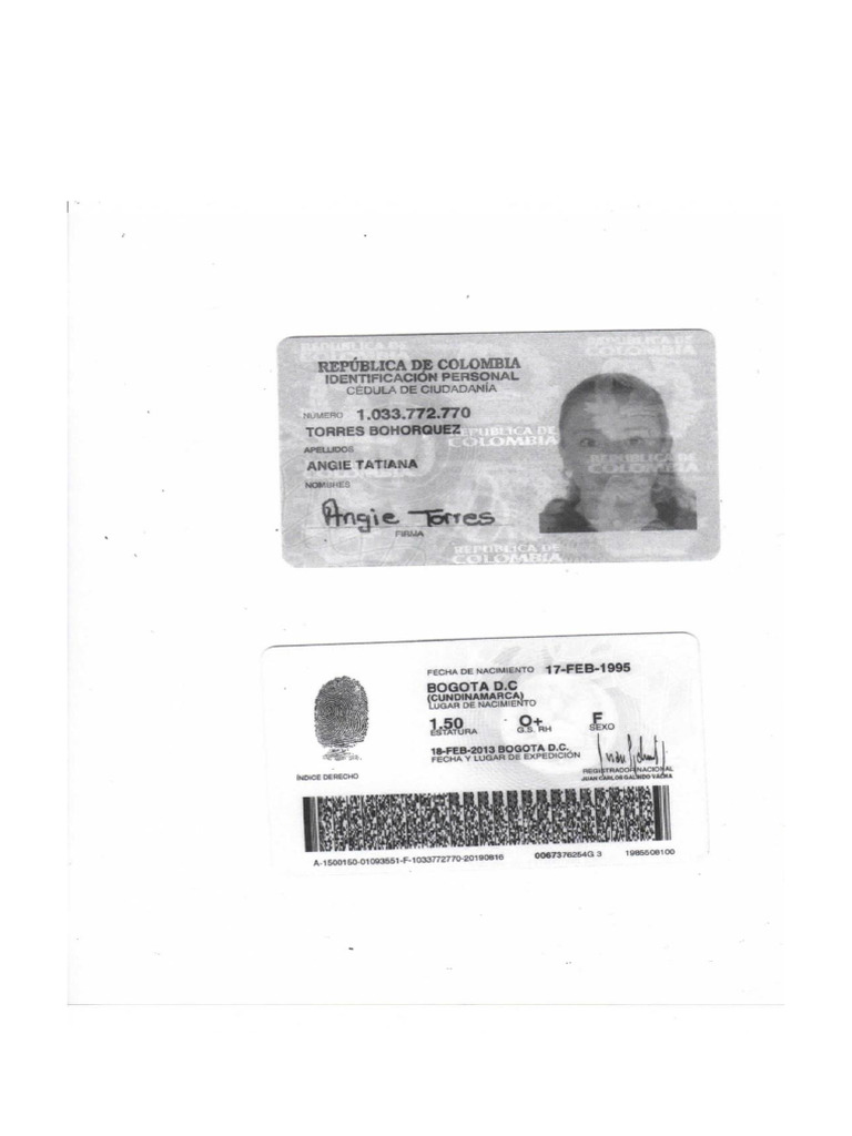 Cédula Angie 1033772770 | PDF