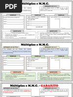 Cálculo do Mínimo Múltiplo Comum (MMC) | PDF | Número primo | Matemática