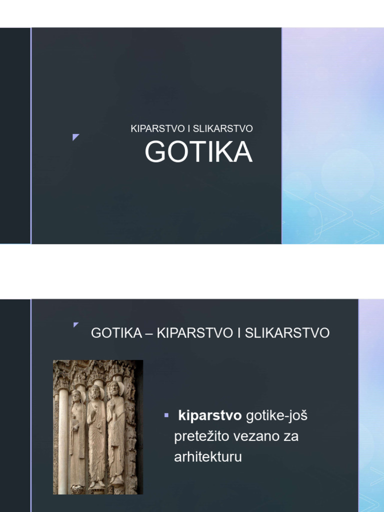 3 - Gotika Slikarstvo I Kiparstvo | PDF