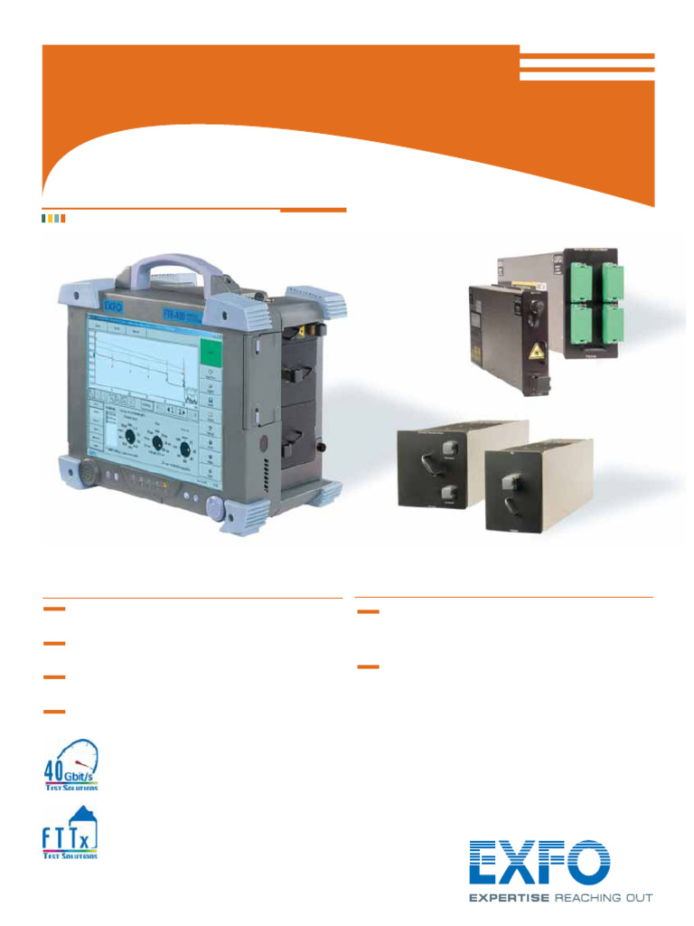 FTB-400-esp | PDF | Multiplexación por División de Longitud de Onda | Ethernet