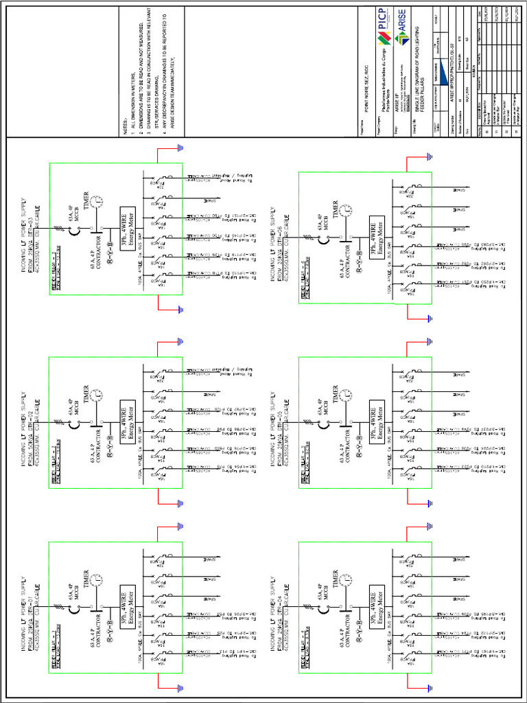Feeder Pillar Cable Connection Plan | PDF
