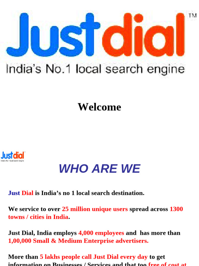 JustDial ResellerPresentation - Version - 1.0 | PDF | Credit Card | Service Industries