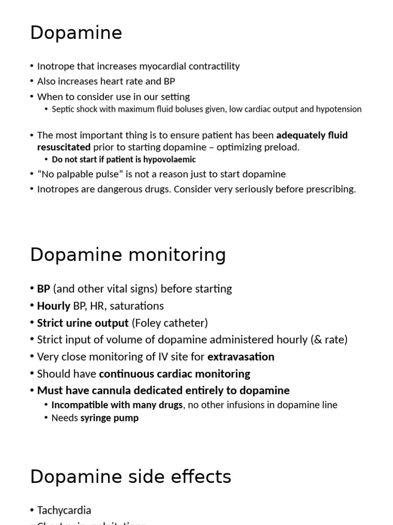 Dopamine Summary | PDF