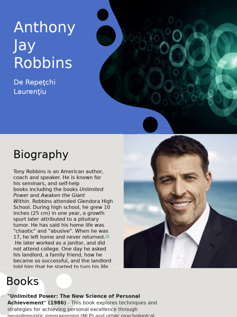 Anthony Jay Robbins: de Repeţchi Laurenţiu | PDF | Behavioural Sciences ...