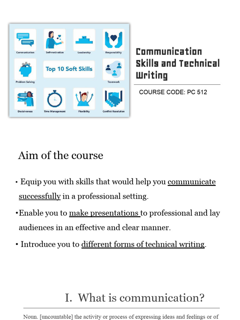Communication Course | PDF | Communication | Technical Communication