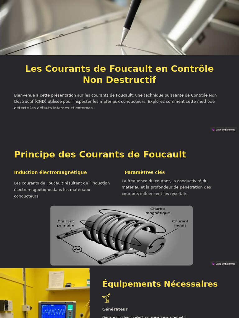 Courants de Foucault en CND | PDF | Électromagnétisme | Science des ...