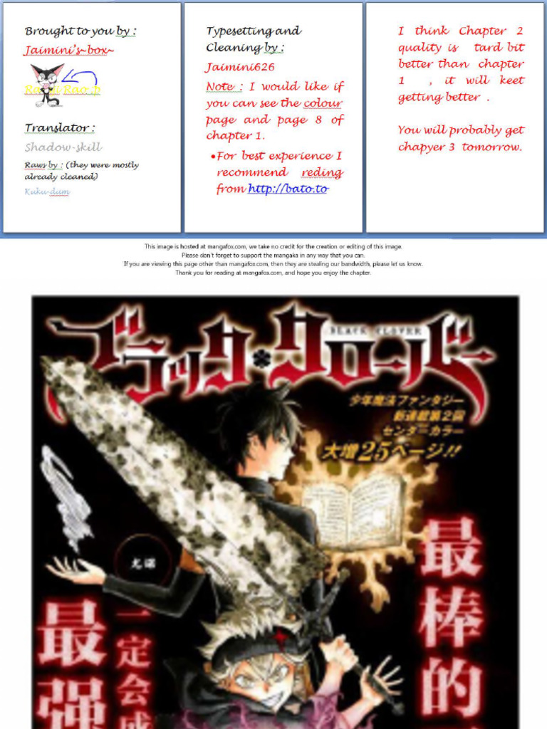Black Clover - CH 002 @Manga_Gallery | PDF