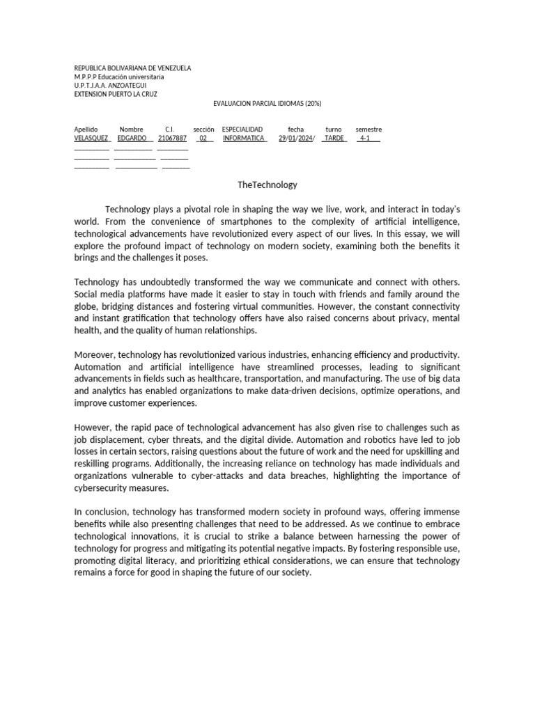 Segunda Eval T4 S2 Idiomas | PDF | Computing