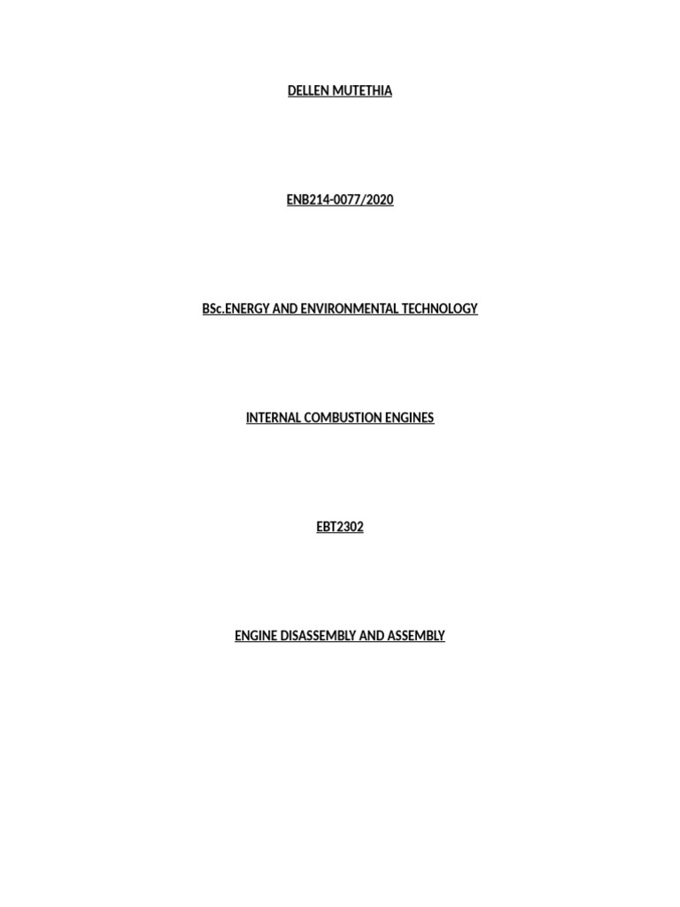 Ice Report2 Complete Pdf Engines Engineering Tolerance