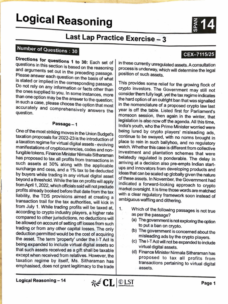 last lap exercise 3 | PDF