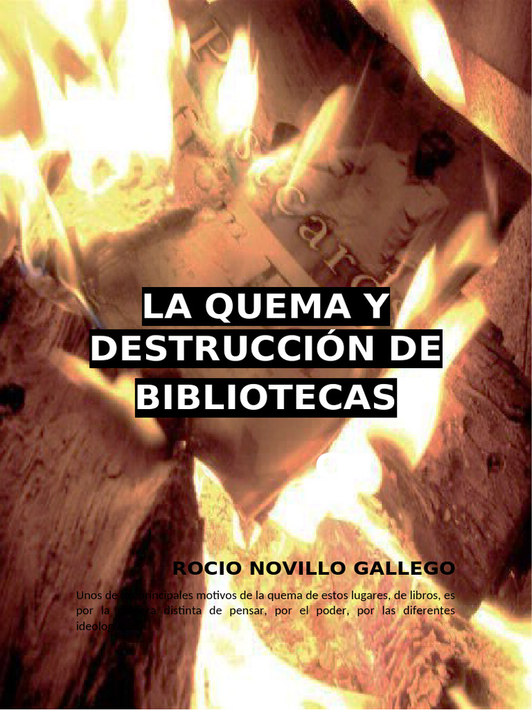 Quema de Bibliotecas | PDF